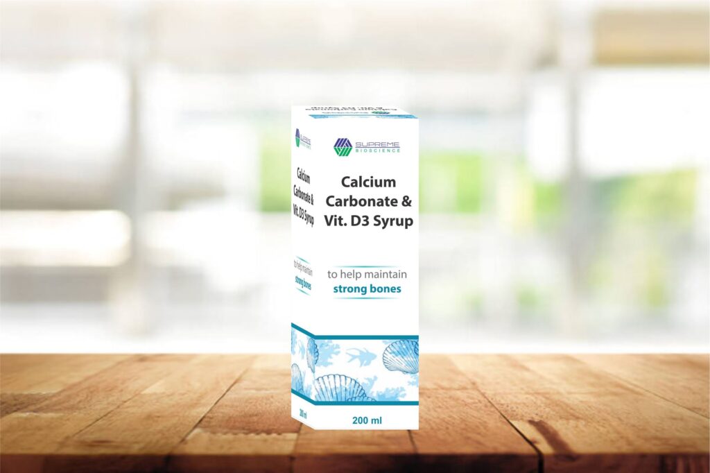 CALCIUM CARBONATE IP 625MG + VITAMIN D3 IP 125 IU – Skyogen Healthcare